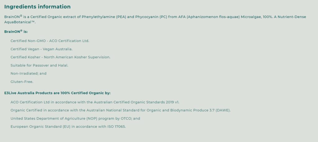BrainOn ® Powder - Superfoods4health
